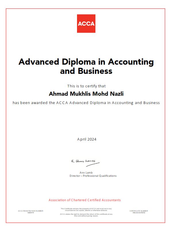Ahmad Mukhlis Bin Mohd Nazli on LinkedIn: I have also obtained Advanced ... Ahmad Mukhlis Bin Mohd Nazli on LinkedIn: I have also obtained Advanced ...