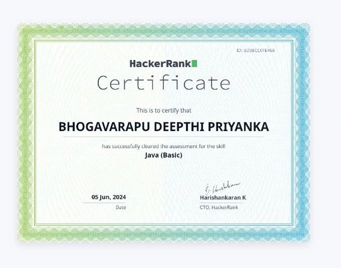 DEEPTHI PRIYANKA on LinkedIn: #java #css #problemsolving #hackerrank DEEPTHI PRIYANKA on LinkedIn: #java #css #problemsolving #hackerrank