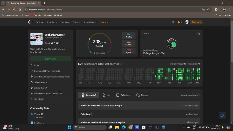 Subhankar Kanrar on LinkedIn: #leetcode #problemsolving #algorithms # ... Subhankar Kanrar on LinkedIn: #leetcode #problemsolving #algorithms # ...