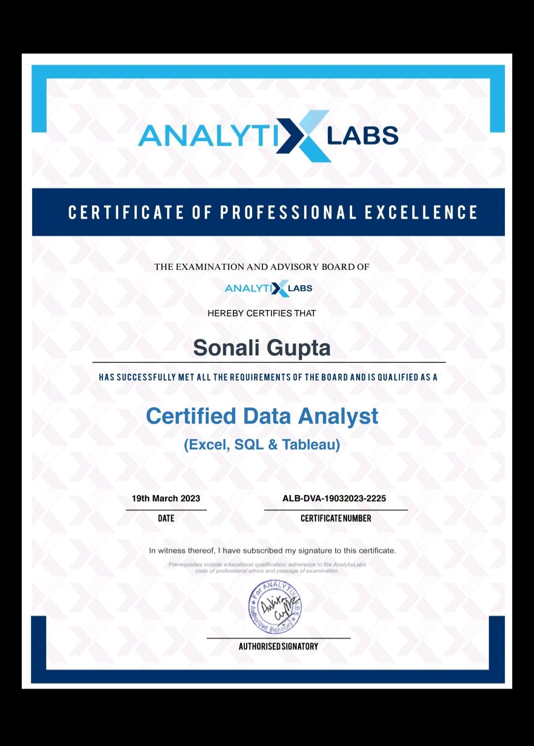 Sonali Gupta on LinkedIn: #sql #certificate #tableau #dataanalytics Sonali Gupta on LinkedIn: #sql #certificate #tableau #dataanalytics