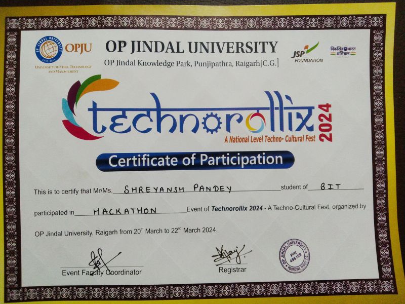 Shreyansh Pandey on LinkedIn: Delighted to share that I recently ... Shreyansh Pandey on LinkedIn: Delighted to share that I recently ...