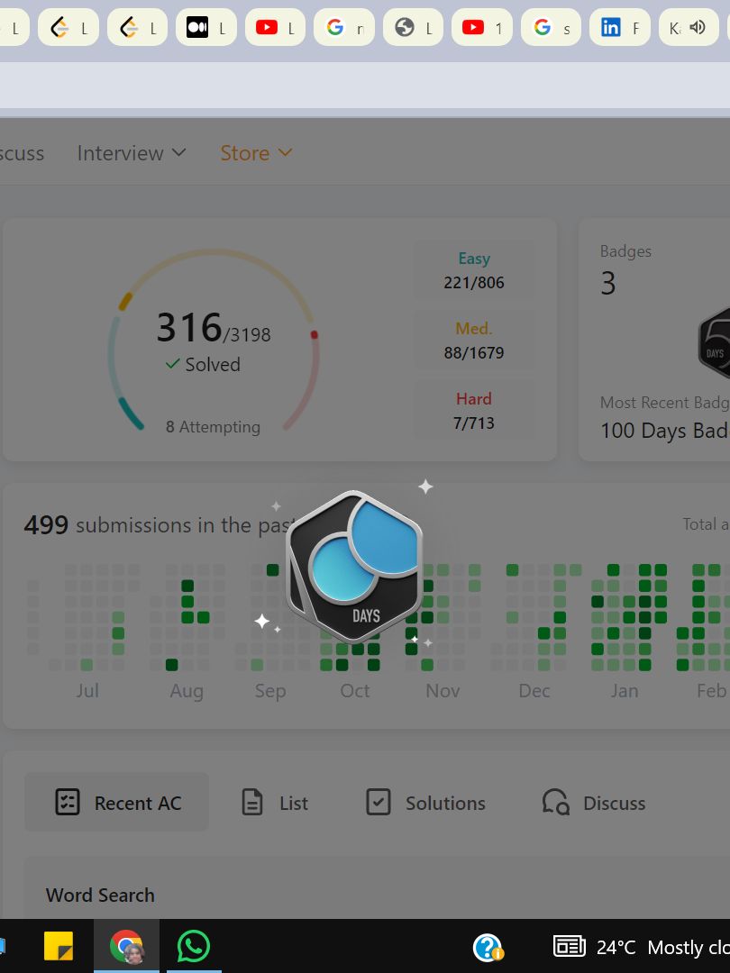 Sharvithaa Dharmalingam on LinkedIn: #leetcode #coding #100daysofcode # ... Sharvithaa Dharmalingam on LinkedIn: #leetcode #coding #100daysofcode # ...