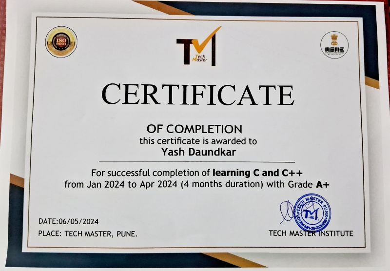 Yash Daundkar on LinkedIn: #cprogramming #cplusplus # ... Yash Daundkar on LinkedIn: #cprogramming #cplusplus # ...