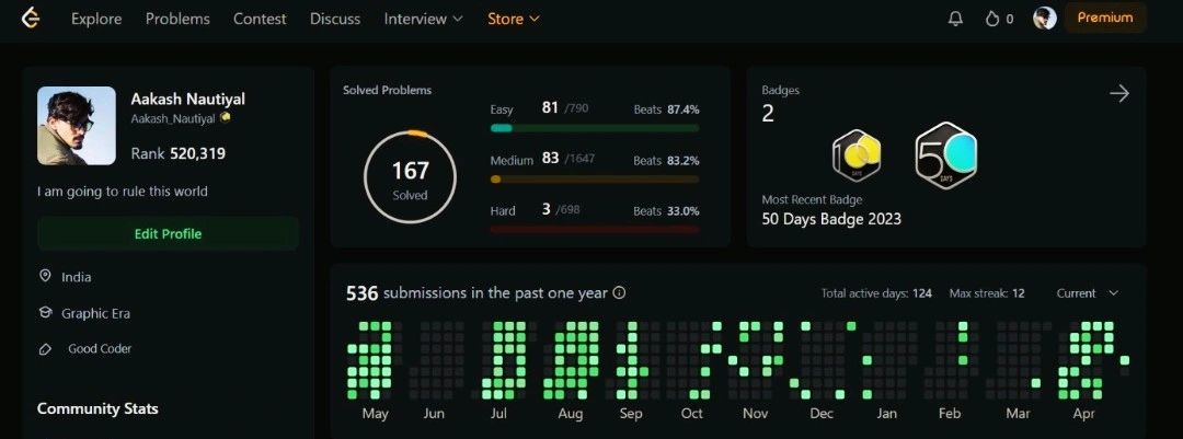 Aakash Nautiyal on LinkedIn: #codingjourney #leetcode #geeksforgeeks # ... Aakash Nautiyal on LinkedIn: #codingjourney #leetcode #geeksforgeeks # ...
