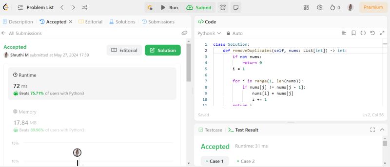 SHRUTHI MOHAN on LinkedIn: #25daysofcode #leetcode SHRUTHI MOHAN on LinkedIn: #25daysofcode #leetcode