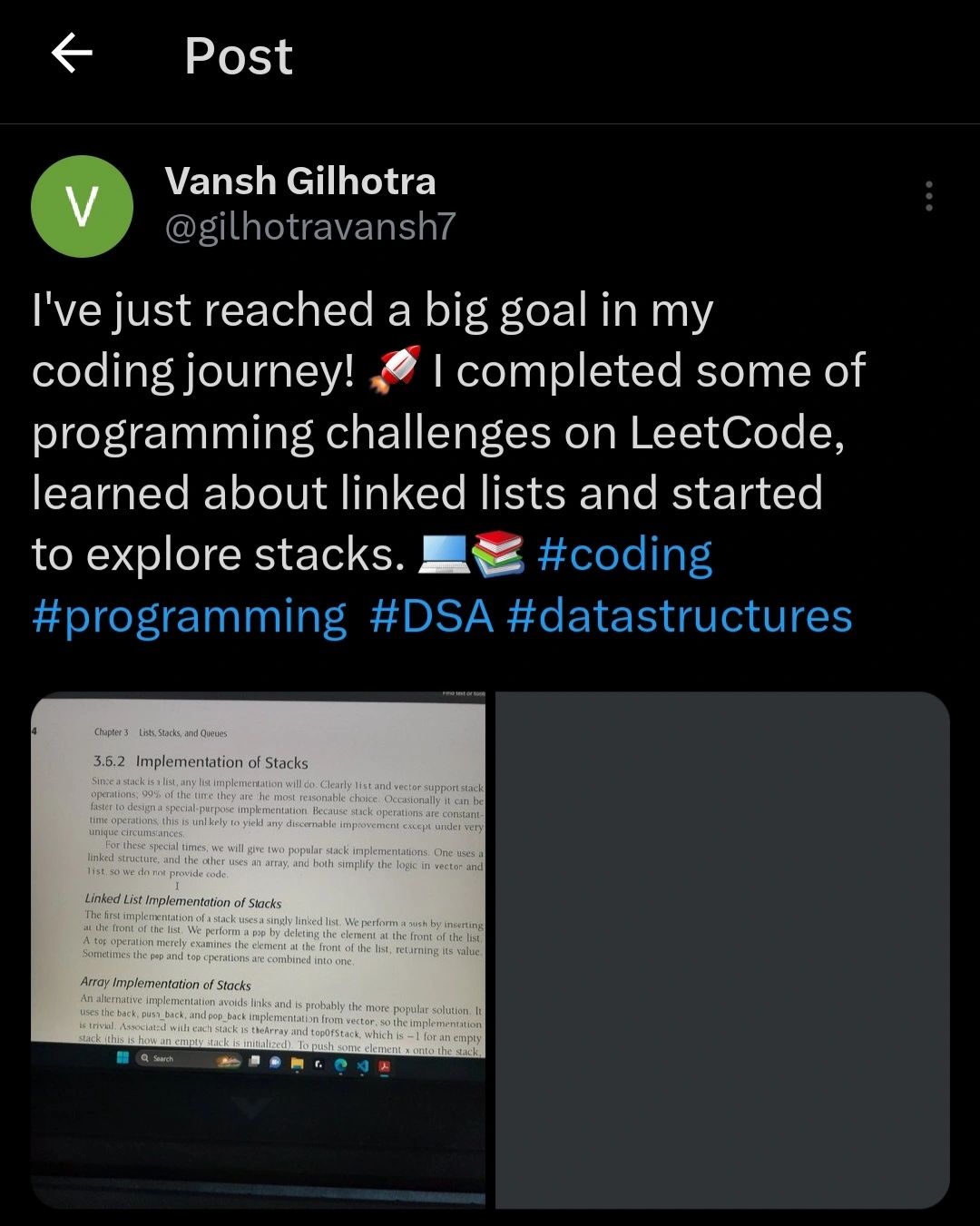 Vansh Gilhotra on LinkedIn: #dsa #dsachallenge Vansh Gilhotra on LinkedIn: #dsa #dsachallenge