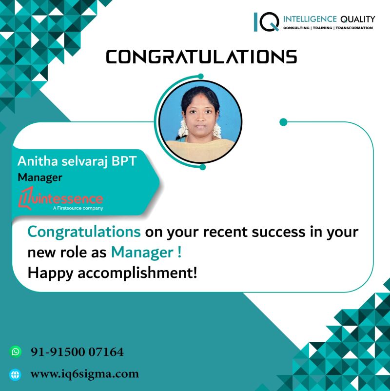 Anitha selvaraj BPT, PGDCPR, LSSB on LinkedIn: Thank you..IQ Anitha selvaraj BPT, PGDCPR, LSSB on LinkedIn: Thank you..IQ