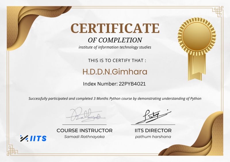 Deshan N. Gimhara on LinkedIn: #python #professionaldevelopment Deshan N. Gimhara on LinkedIn: #python #professionaldevelopment