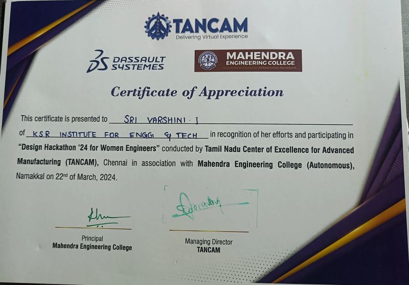 Sri Varshini posted on LinkedIn Sri Varshini posted on LinkedIn