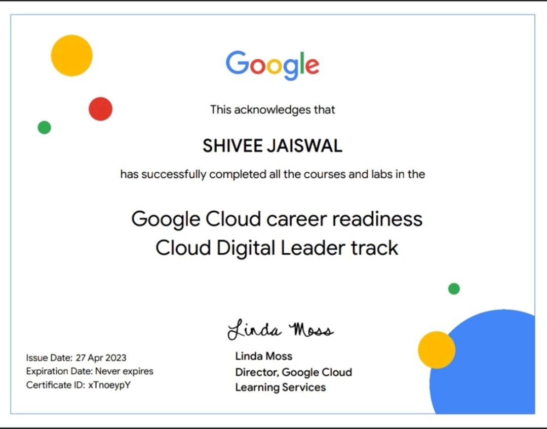 Shivee Jaiswal on LinkedIn: #google #cloud #googlecloud # ... Shivee Jaiswal on LinkedIn: #google #cloud #googlecloud # ...
