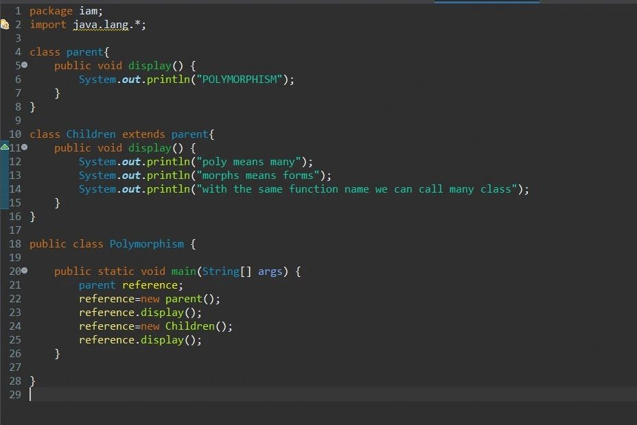 ABISHEK NESAMONY on LinkedIn: #day10 #polymorphism ABISHEK NESAMONY on LinkedIn: #day10 #polymorphism