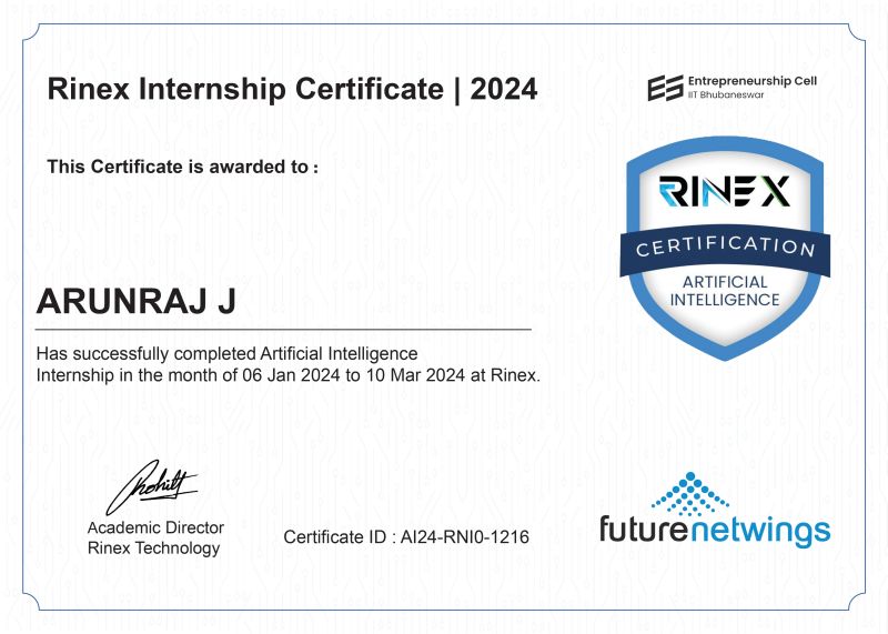 Arunraj Jayakumar on LinkedIn: #internshipexperience #rinex # ... Arunraj Jayakumar on LinkedIn: #internshipexperience #rinex # ...