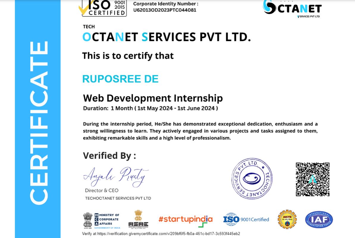 Ruposree De on LinkedIn: #webdevelopment #html #css #javascript Ruposree De on LinkedIn: #webdevelopment #html #css #javascript