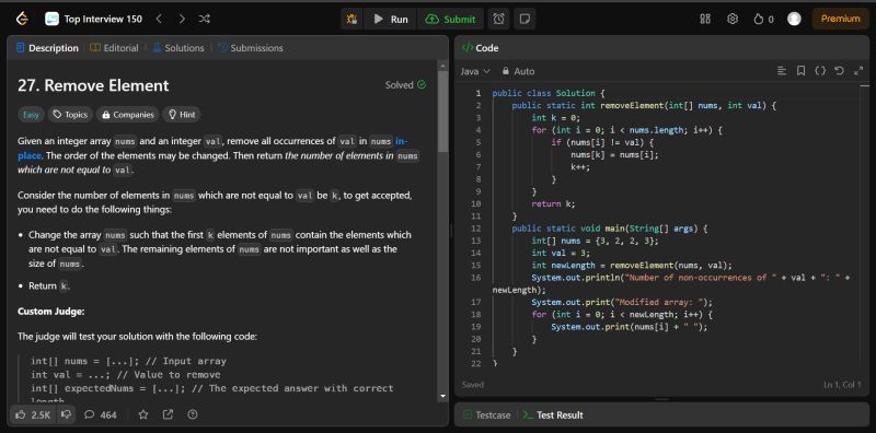 SAMEER DEVNATH on LinkedIn: #leetcode #27problem #codingchallenge # ... SAMEER DEVNATH on LinkedIn: #leetcode #27problem #codingchallenge # ...