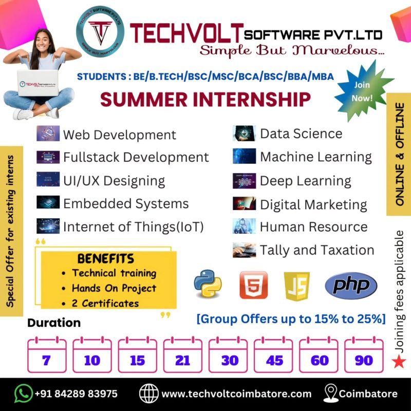 Techvolt Software Coimbatore on LinkedIn: #datascience_internship # ... Techvolt Software Coimbatore on LinkedIn: #datascience_internship # ...