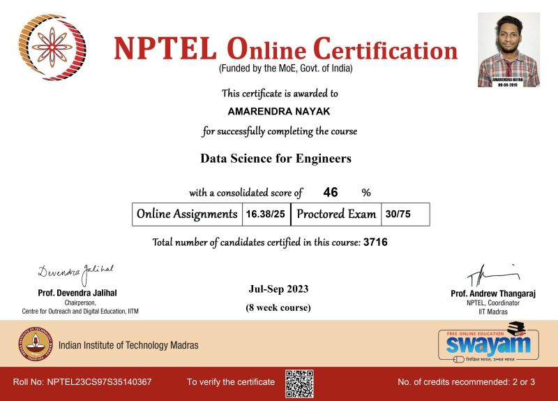 Amarendra Nayak on LinkedIn: #connections #nptel #iitmadras # ... Amarendra Nayak on LinkedIn: #connections #nptel #iitmadras # ...