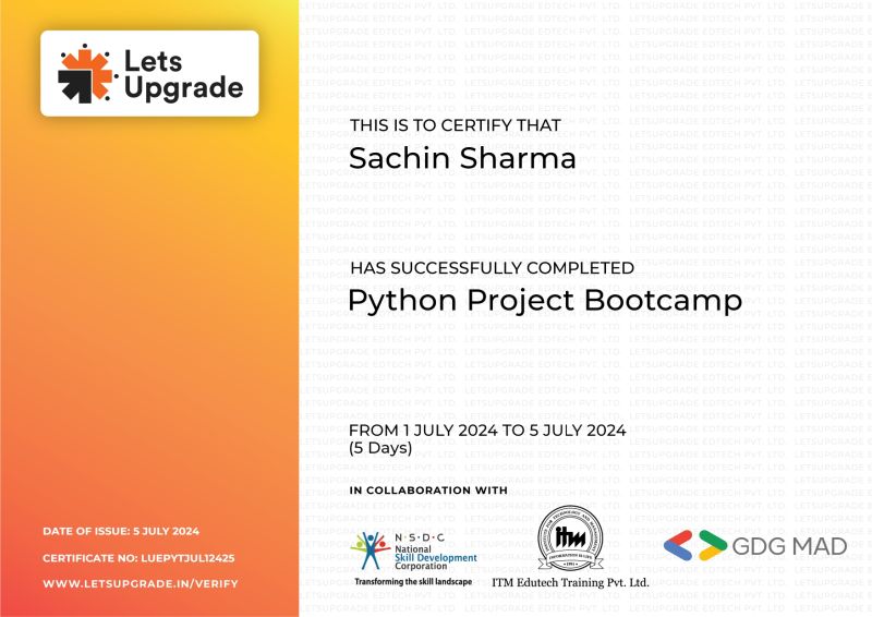 Sachin Sharma on LinkedIn: #pythonprogramming #letsupgrade #python # ... Sachin Sharma on LinkedIn: #pythonprogramming #letsupgrade #python # ...