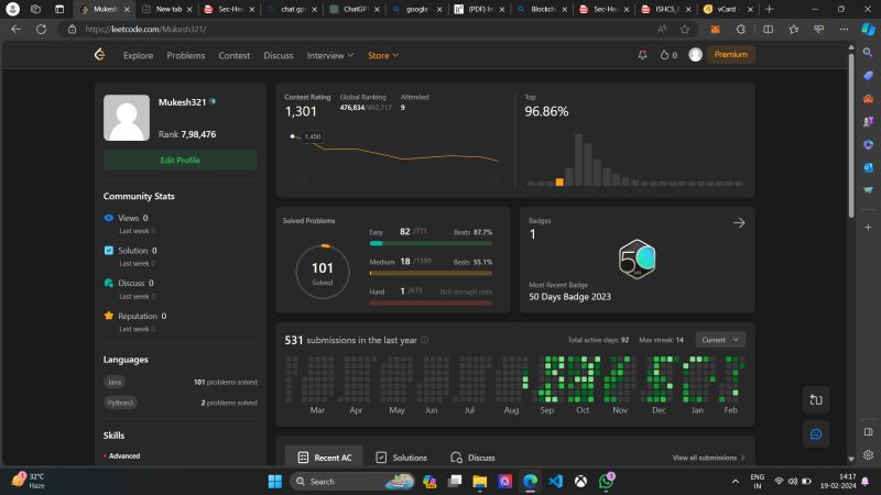 Mukesh M on LinkedIn: #leetcode #codingjourney #problemsolving # ... Mukesh M on LinkedIn: #leetcode #codingjourney #problemsolving # ...