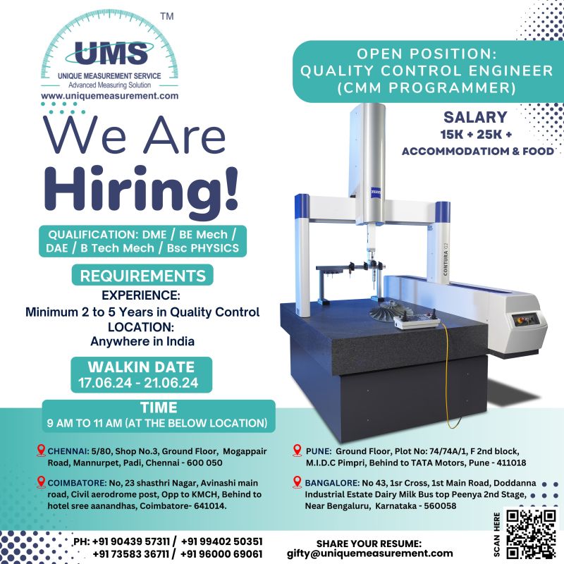 Karthik N on LinkedIn: #cmmprogrammer #faro #fresher #mechanical #jobs Karthik N on LinkedIn: #cmmprogrammer #faro #fresher #mechanical #jobs