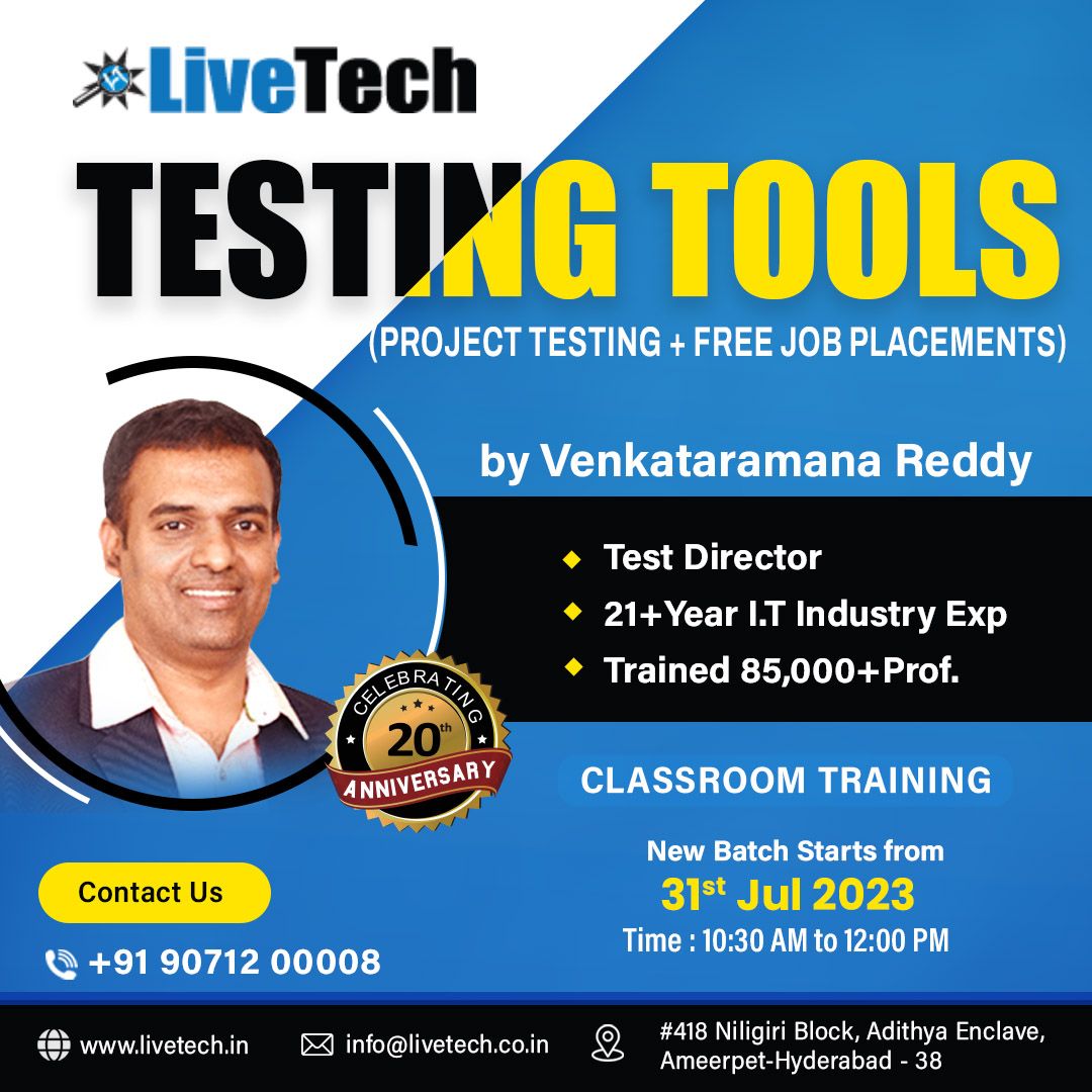 LiveTech QA on LinkedIn: #softwaretesting #softwaretestingtraining # ... LiveTech QA on LinkedIn: #softwaretesting #softwaretestingtraining # ...