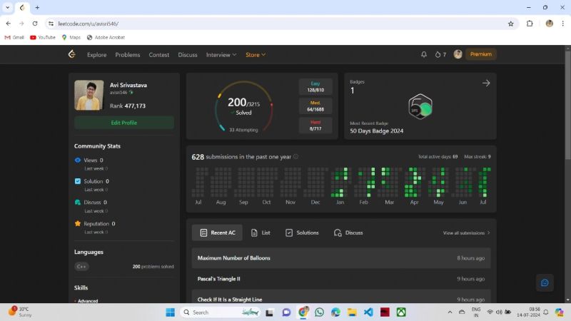 Avi Srivastava on LinkedIn: #leetcode #coding #programming #algorithms ... Avi Srivastava on LinkedIn: #leetcode #coding #programming #algorithms ...