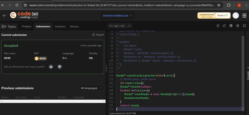Karan Gupta on LinkedIn: #100daysofcode #dsachallenge #cppprogramming # ... Karan Gupta on LinkedIn: #100daysofcode #dsachallenge #cppprogramming # ...