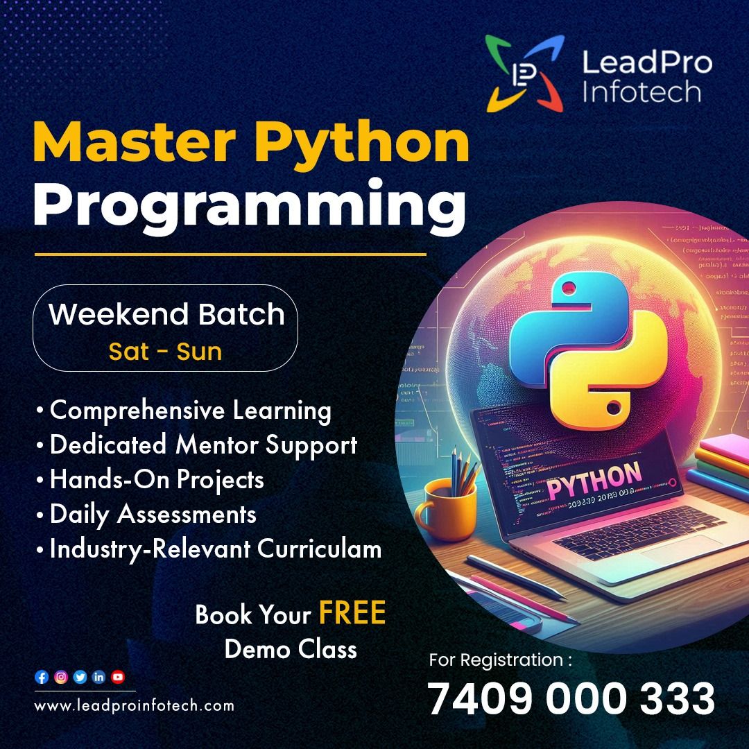 LeadPro Infotech on LinkedIn: #python #pythondeveloper # ... LeadPro Infotech on LinkedIn: #python #pythondeveloper # ...