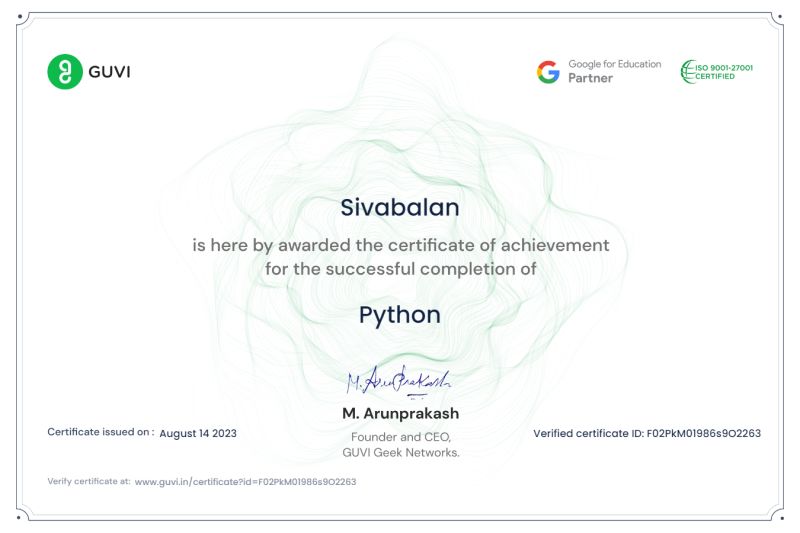 SIVA BALAN S on LinkedIn: #pythonprogramming #pythoncoding #python # ... SIVA BALAN S on LinkedIn: #pythonprogramming #pythoncoding #python # ...