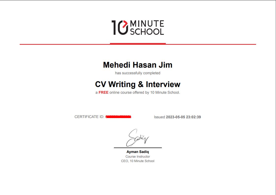 Mehedi Hasan Jim on LinkedIn: #interview #preparation #learnwith10ms Mehedi Hasan Jim on LinkedIn: #interview #preparation #learnwith10ms