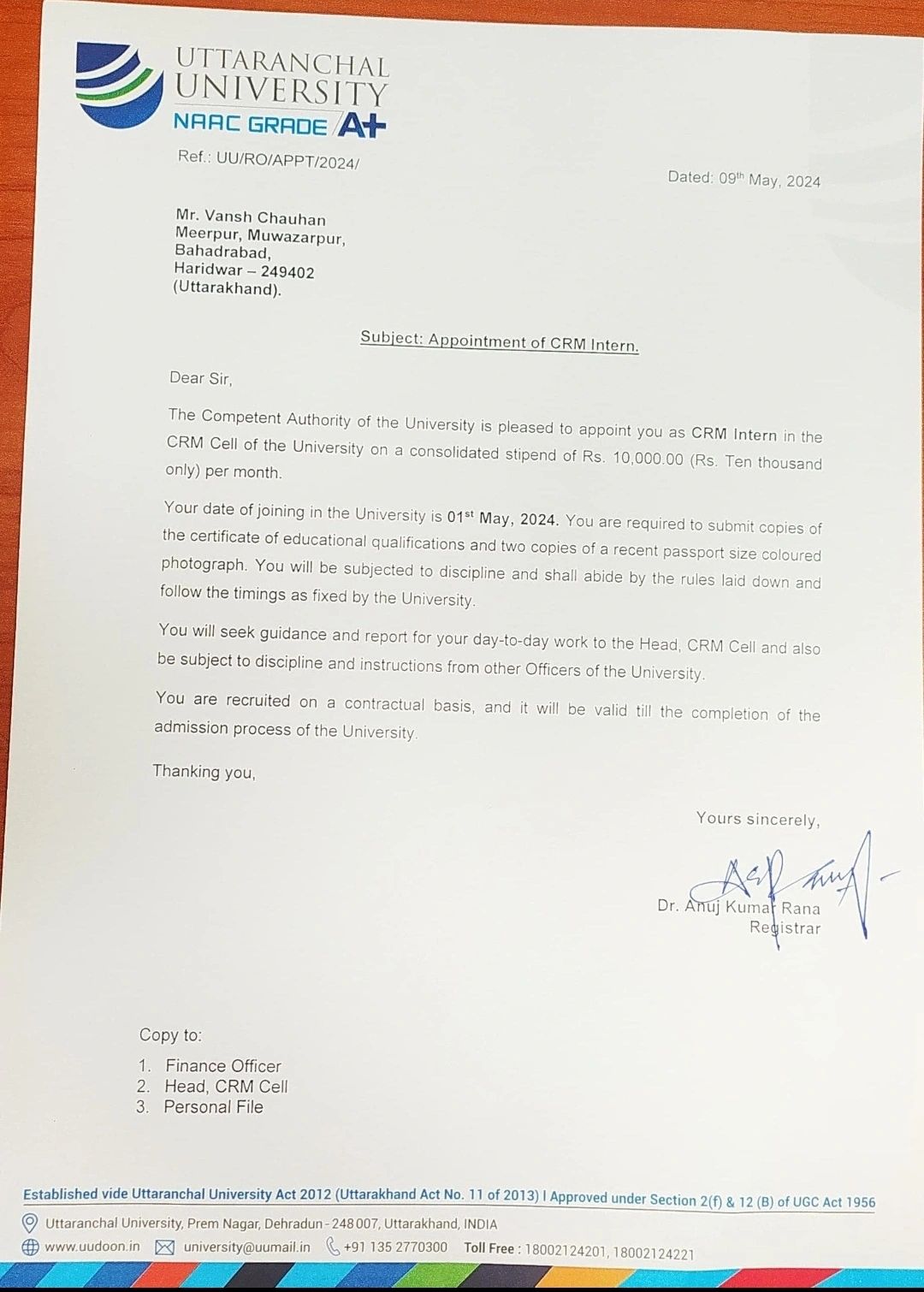 Vansh Chauhan on LinkedIn: #internship #crm # ... Vansh Chauhan on LinkedIn: #internship #crm # ...