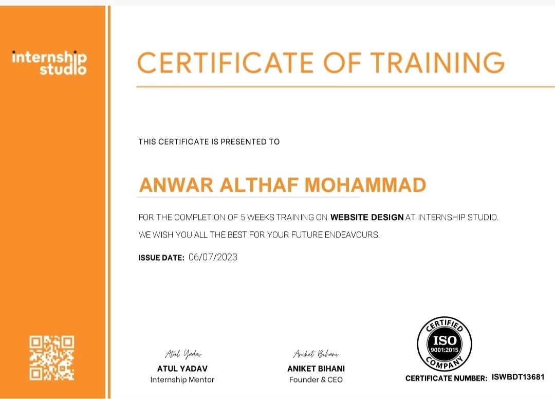ALTHAF MOHAMMAD on LinkedIn: #internshipstudio #html #css #javascript # ... ALTHAF MOHAMMAD on LinkedIn: #internshipstudio #html #css #javascript # ...