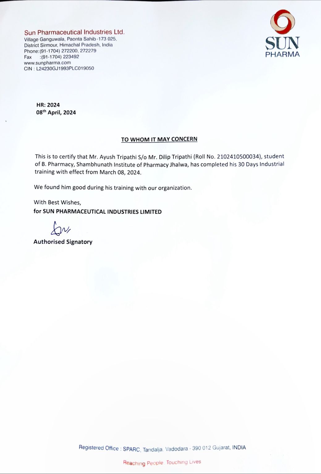 Ayush Tripathi on LinkedIn: #pharma #research #sunpharma #internship # ... Ayush Tripathi on LinkedIn: #pharma #research #sunpharma #internship # ...
