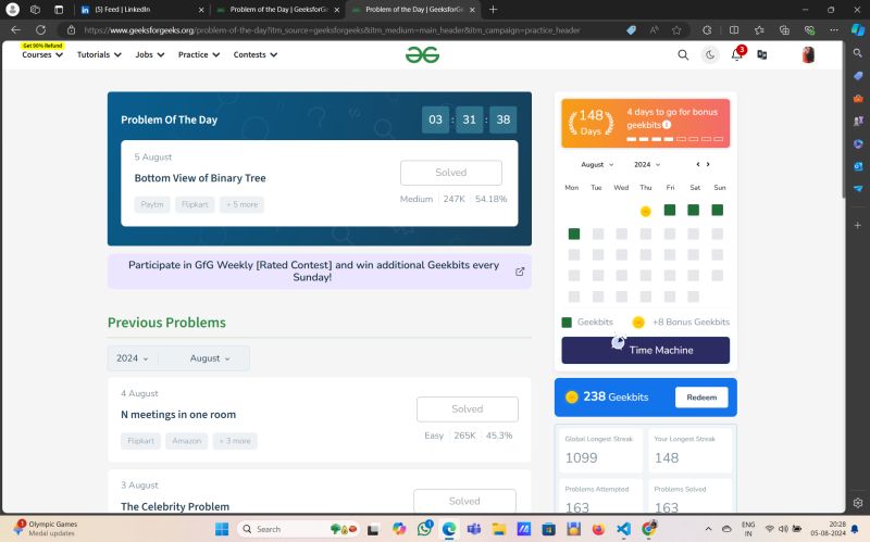 Arpita Ghadai on LinkedIn: #connections #geekstreak2024 #contest #gfg # ... Arpita Ghadai on LinkedIn: #connections #geekstreak2024 #contest #gfg # ...