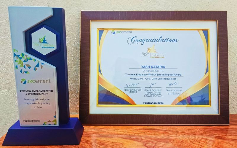 yash kataria on LinkedIn: #jkcement #gratitude #motivation #awards2023 yash kataria on LinkedIn: #jkcement #gratitude #motivation #awards2023