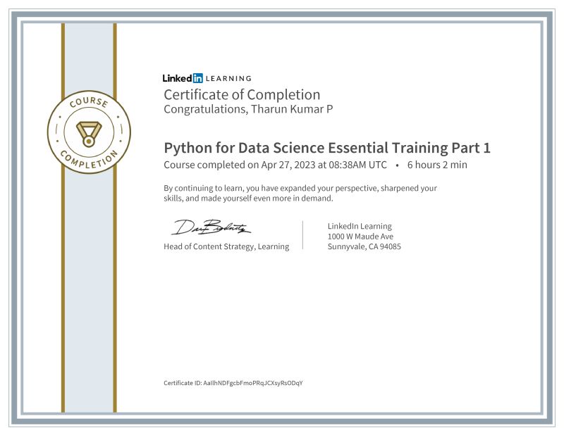 Tharun Kumar P on LinkedIn: #python #datascience #linkedin # ... Tharun Kumar P on LinkedIn: #python #datascience #linkedin # ...