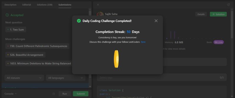 Sajib Saha on LinkedIn: #coding #problemsolving #competitiveprogramming ... Sajib Saha on LinkedIn: #coding #problemsolving #competitiveprogramming ...