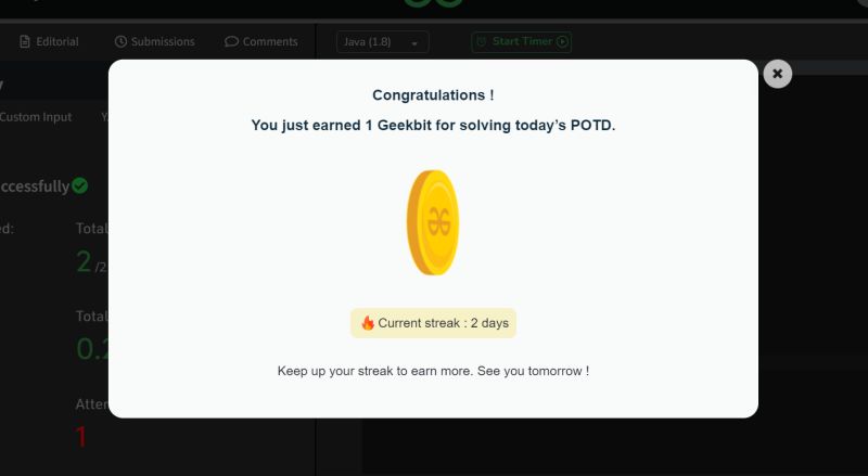 Day 2 of #100DaysOfCode: Solving GeeksforGeeks Problem | Ganesh Shete ... Day 2 of #100DaysOfCode: Solving GeeksforGeeks Problem | Ganesh Shete ...