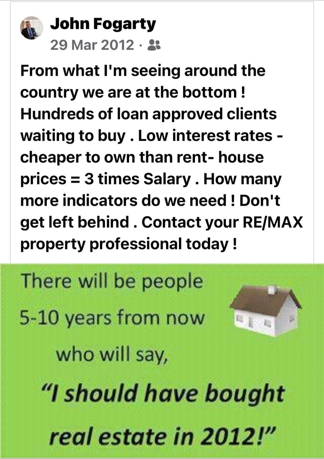 John Fogarty on LinkedIn: I told you so 💰 John Fogarty on LinkedIn: I told you so 💰