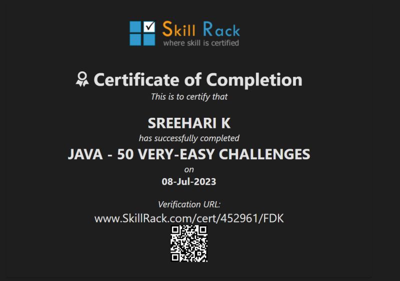 SREEHARI K on LinkedIn: #skillrack SREEHARI K on LinkedIn: #skillrack