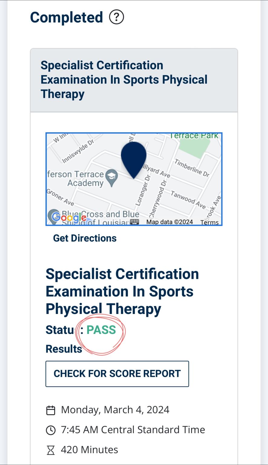 Logan Seal, PT, DPT, SCS, CSCS on LinkedIn: I am happy to share that I ... Logan Seal, PT, DPT, SCS, CSCS on LinkedIn: I am happy to share that I ...