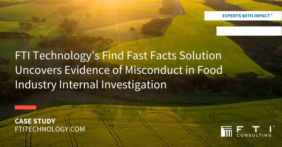 FTI Technology on LinkedIn: FTI Technology’s Find Facts Fast Solution ... FTI Technology on LinkedIn: FTI Technology’s Find Facts Fast Solution ...