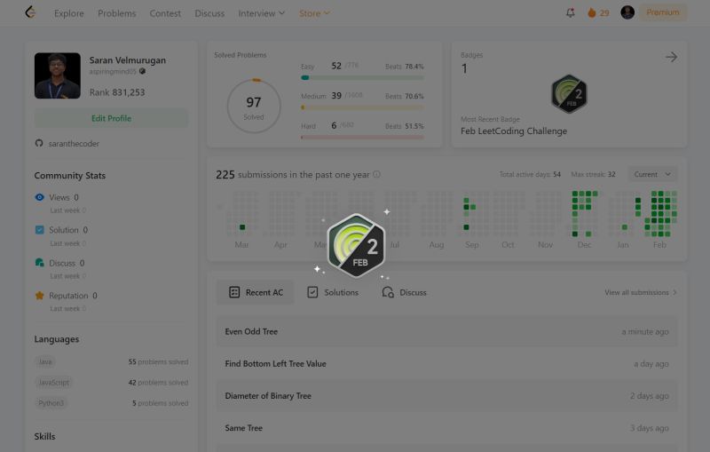 Saran Velmurugan on LinkedIn: #leetcode #codingchallenge # ... Saran Velmurugan on LinkedIn: #leetcode #codingchallenge # ...