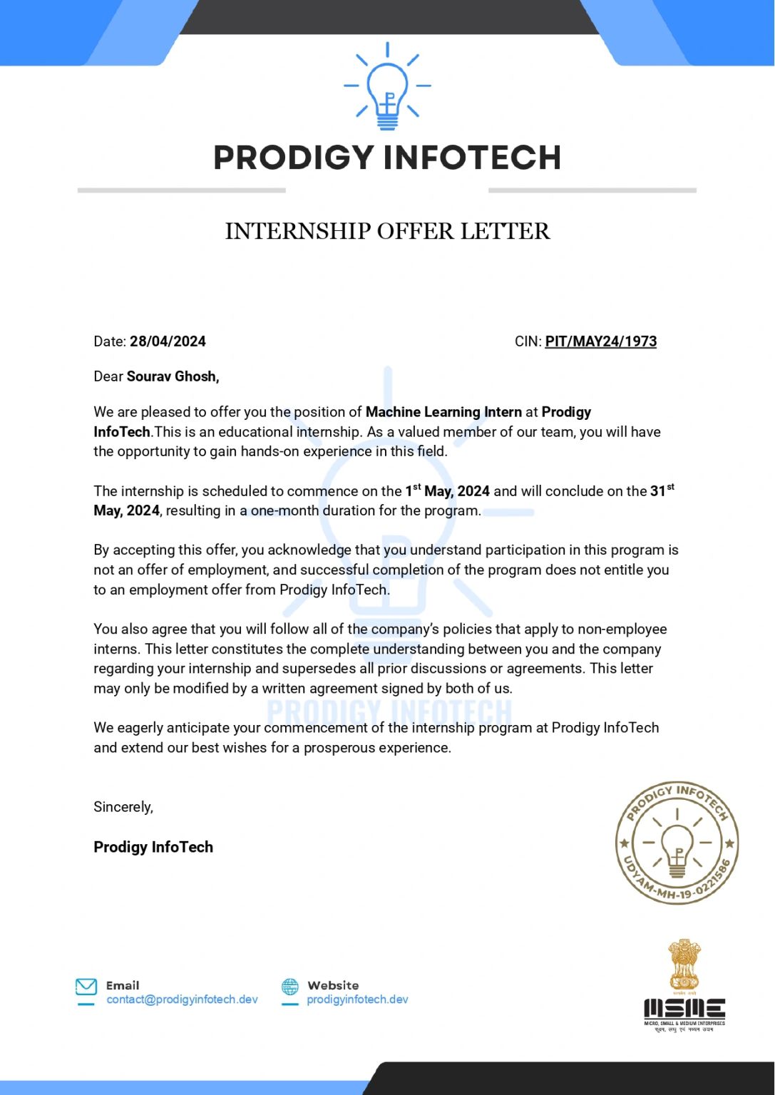 SOURAV GHOSH on LinkedIn: #connections #internship #prodigyinfotech # ... SOURAV GHOSH on LinkedIn: #connections #internship #prodigyinfotech # ...