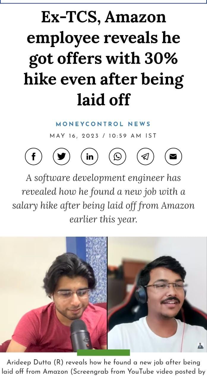 Riddhi Dutta on LinkedIn: #amazon #layoffs #faang #softwareengineer Riddhi Dutta on LinkedIn: #amazon #layoffs #faang #softwareengineer