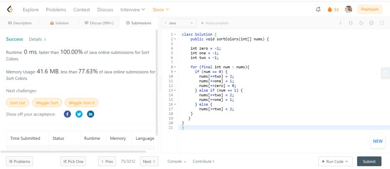 Mohd Azam on LinkedIn: #75dayscodechalleng #leetcode #algorithm # ... Mohd Azam on LinkedIn: #75dayscodechalleng #leetcode #algorithm # ...