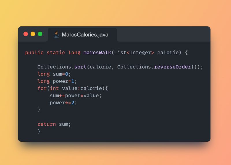 I solved Marc's Calories Problem in hackerrank #java #DSA # ... I solved Marc's Calories Problem in hackerrank #java #DSA # ...