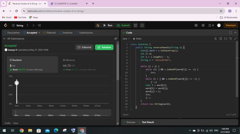 LAVANYA V on LinkedIn: #100daysofleetcode #345_reverse_vowels_of_a ... LAVANYA V on LinkedIn: #100daysofleetcode #345_reverse_vowels_of_a ...