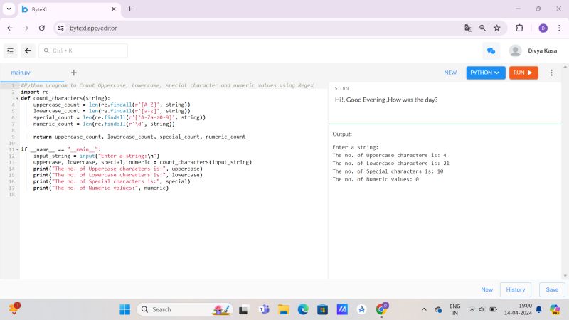 Day 32 of 50 Days Python Challenge: Regex | Divya Kasa posted on the ... Day 32 of 50 Days Python Challenge: Regex | Divya Kasa posted on the ...