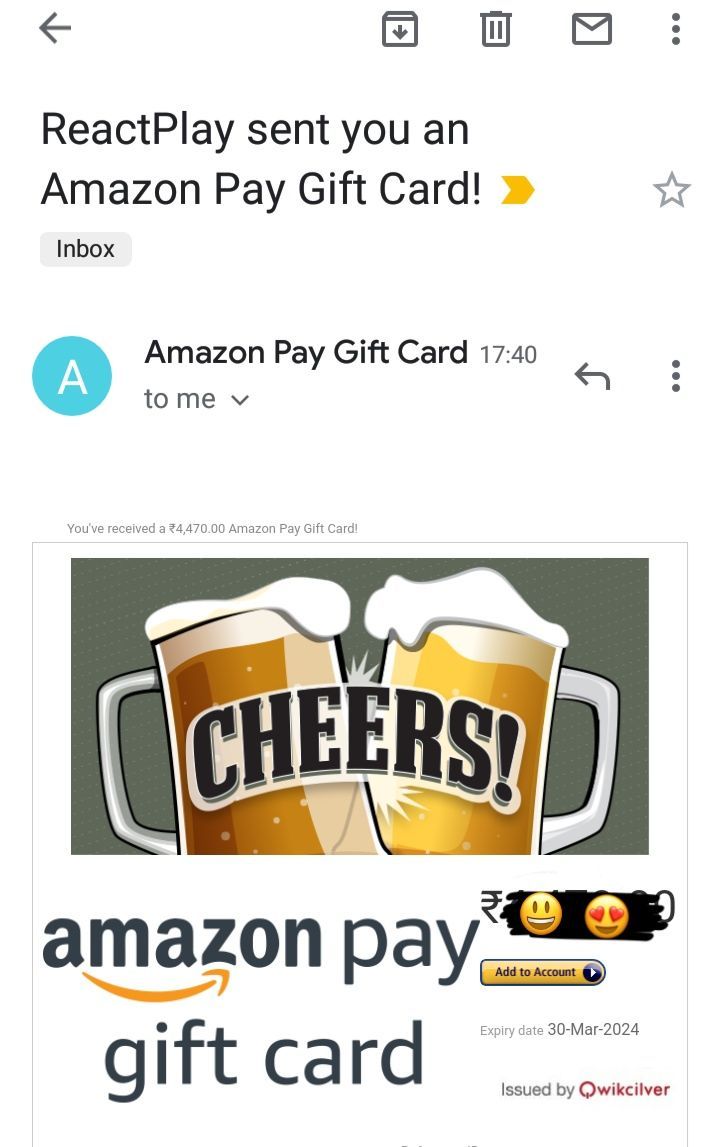 Shivam Katare on LinkedIn: 🎉 Prize received 🥳 Thanks ReactPlay 🍻 Shivam Katare on LinkedIn: 🎉 Prize received 🥳 Thanks ReactPlay 🍻