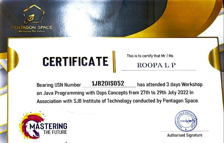 Roopa LP on LinkedIn: #oops #java #programming Roopa LP on LinkedIn: #oops #java #programming